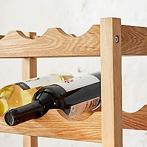 Wine Rack Wine Rack Freestanding Wine Rack Shelf Wine Glass Holder Cup Holder Wine Cooler Plug-in Wine Rack 9 Bottles of Red Wine Can Be Placed