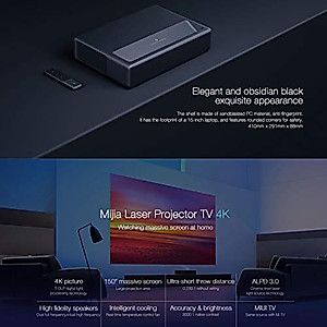 Kaya Projector, Xiaomi 1S 4K Projector MJJGTYDS04FM | Ultra Short Throw | ALPD 3.0 | Android 3D Home Cinema Projector - Updated Version