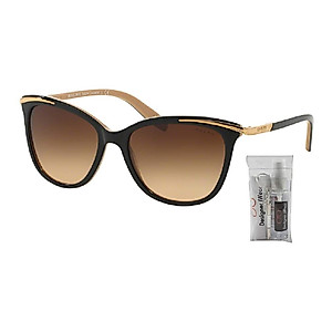 Ralph Lauren RA5203 109013 54M Black Nude/Brown Gradient Cateye Sunglasses For Women + BUNDLE with Designer iWear Eyewear Kit