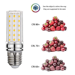 BOGAO E26 LED Bulb, 12W White 6000K LED Bulbs, 80-100 Watt Light Bulbs Equivalent, E26 Screw Base,1200 Lumens LED Lights （4 Pack White）