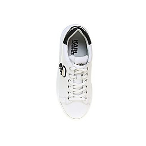 KARL LAGERFELD Kapri Karl Ikonic Lo Lace Trainers Women White/Black - 6.0 - Low Top Trainers Shoes