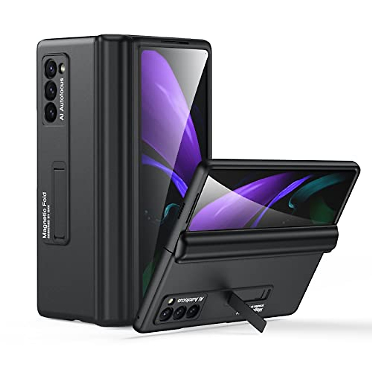 Libeagle Compatible with Samsung Galaxy Z Fold 2 Case [Magnetic Hinge ...