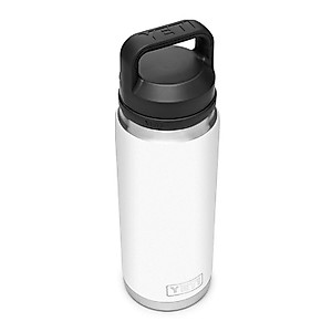 YETI Rambler 26 oz Bottle, Vacuum Insulated, Stainless Steel with Chug Cap, White