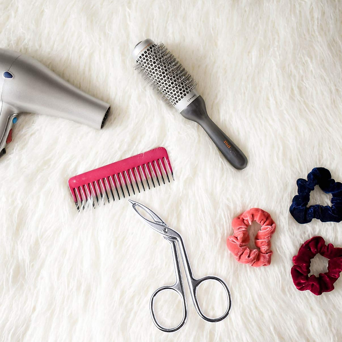 Beaupretty Eyebrow Tweezers, Scissors Shaped Eyebrow Slant Tip Tweezers Clip, Eyebrow Clip Tweezers for Lady Girls Women 2 pcs