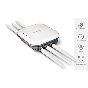 FORTINET FortiAP 432F Outdoor Wireless Access Point: Tri Radio, External Antenna, 1 x 2.5 GE & 1 x GE RJ45 Ports. (FAP-432F-A)
