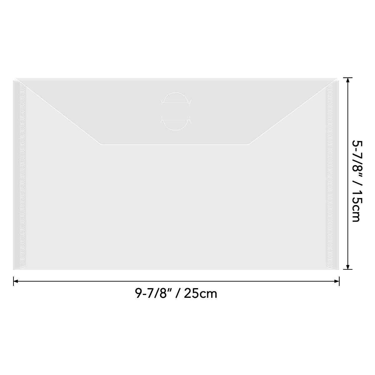 Briartw 20 PACK 9.8x5.9" Slimline Storage Envelopes, Resealable Plastic Envelopes Pockets for Cutting Dies Stencil Crafts Organizer Holder,Storage Bag for Clear Stamp,Die Cuts,scrapbook Paper,Photos