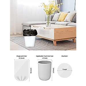 Small Trash Bags 80 Counts, Waikas Garbage Bags for Bathroom Car Mini Trash Can, Plastic Bag for Bedroom Living Room, 4 Gallons, Black