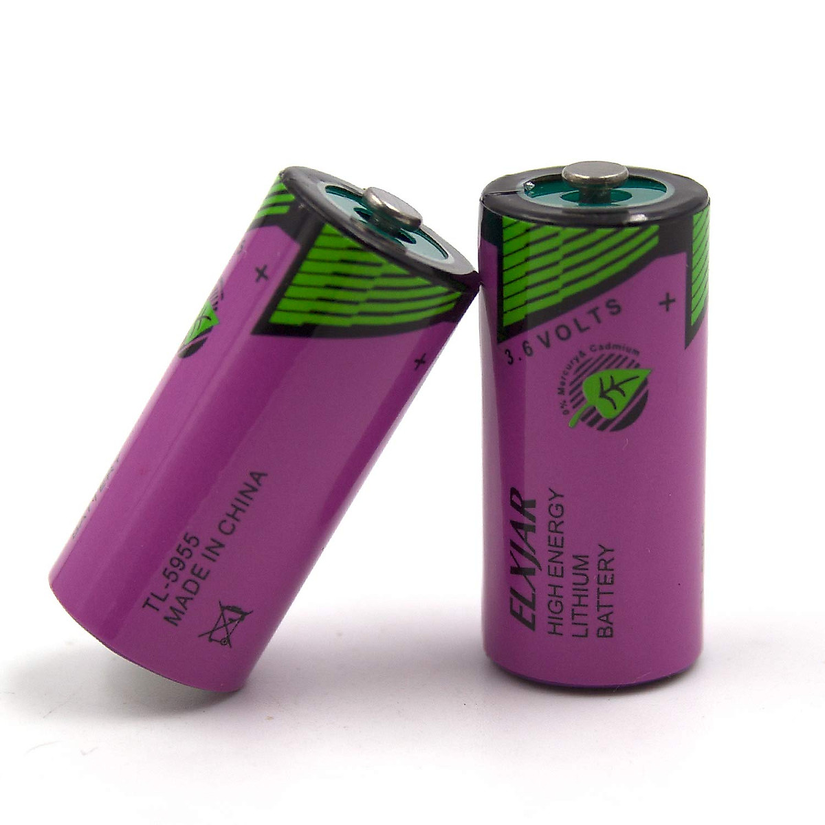 elxjar (2-Pack) TL-5955 3.6V 2/3AA Battery Replacement for Tadiran TL-2155 TL-4955 TL-5155 TL-5955, Xeno XL-055F, Comp-100 Lithium Thionyl Chloride Battery (ER14335)