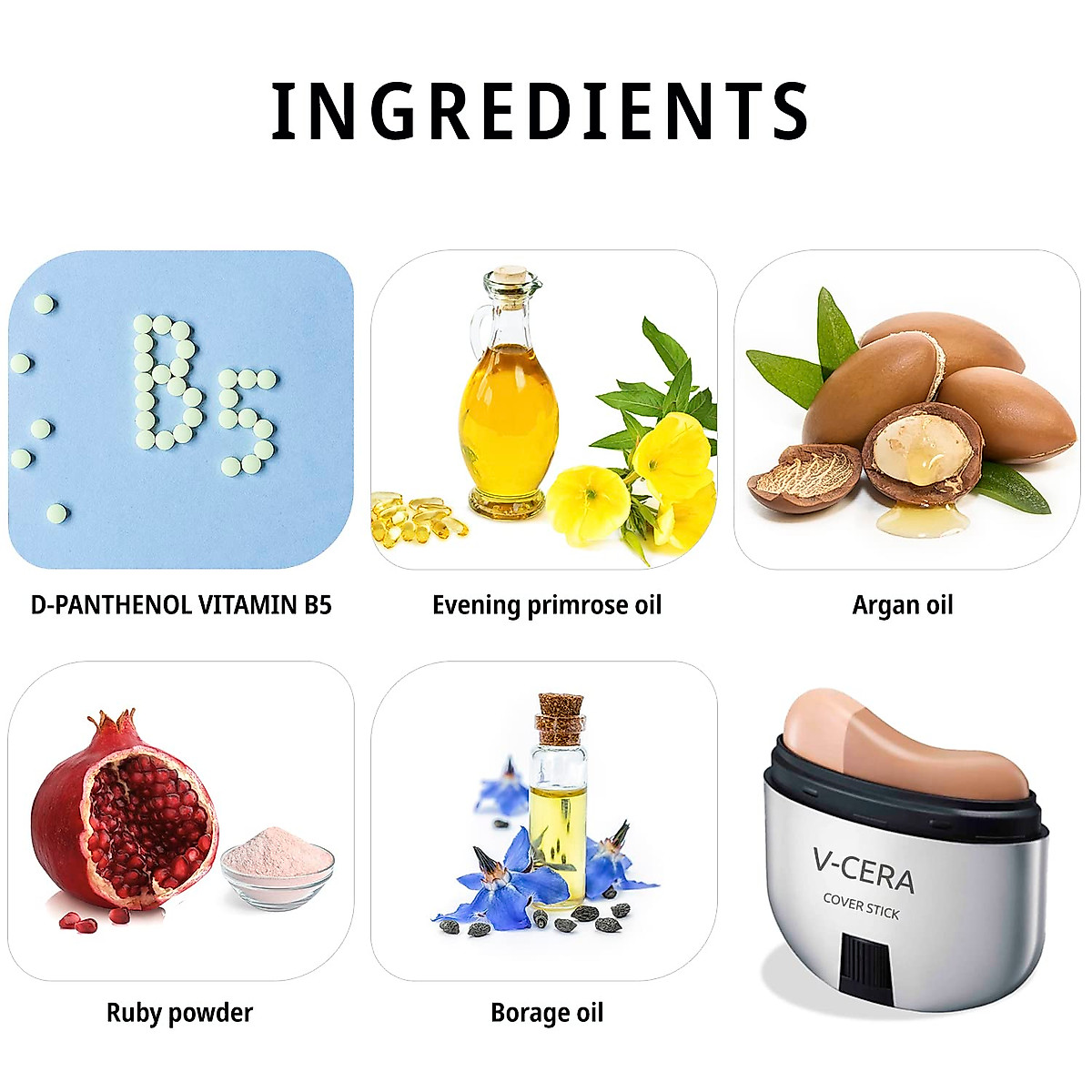 【MAKEheal】 V-Cera Cover Stick (BR0201)