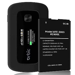 SHENMZ 【3300mAh】 BTE-3003 Battery, Super High Capacity 0 Cycle Li-ion Battery Replacement for Verizon Orbic Speed Mobile Hotspot RC400L ORB400LB