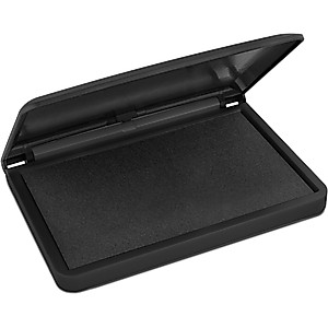 MaxMark Large Black Stamp Pad - 2-3/4" by 4-1/4" - Premium Quality Felt Pad