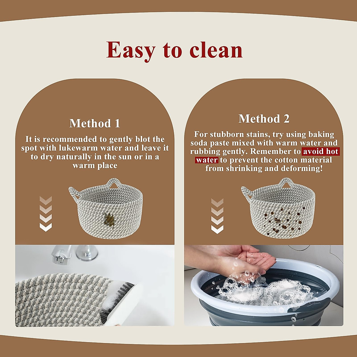 Hevtsde 3PCS Small Woven Basket - Cotton Rope Woven Baskets, Cute Woven Storage Basket, Small Baskets for organizing, Multifunctional Storage Baskets for Cosmetics Snacks Toys (Gray)