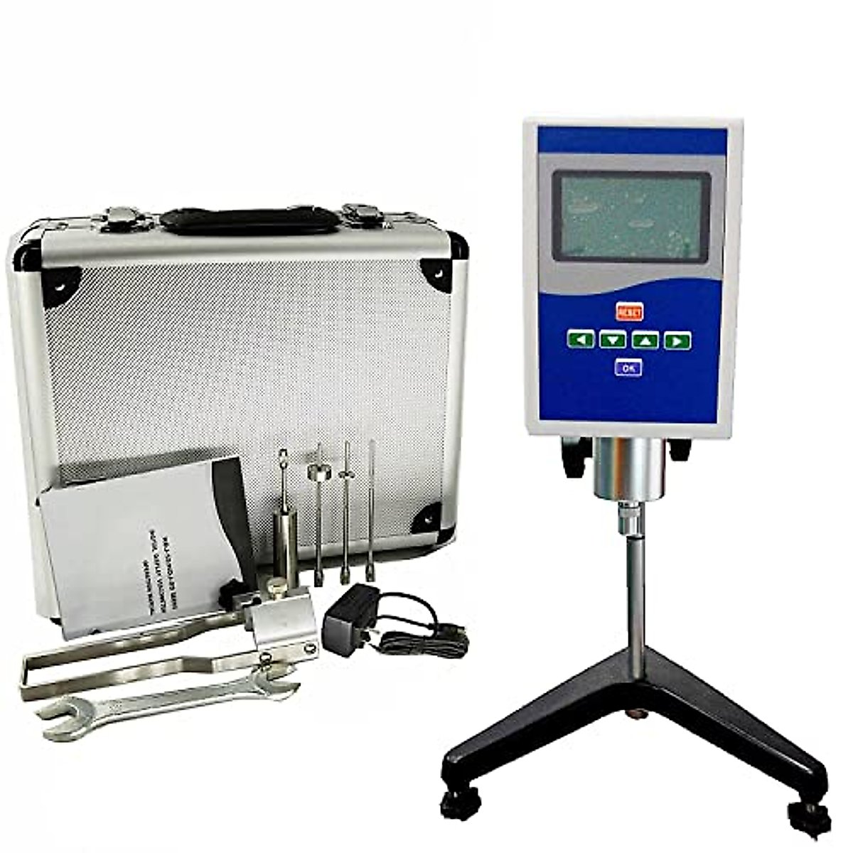 VTSYIQI Rotary Viscosity Meter Liquid Viscometer Rotary Visometer Lab Rotational Viscosity Meter for Inks, Paints, coatings with Accuracy ±1% Stability Reading Cursor Block 1~100000mPa.s