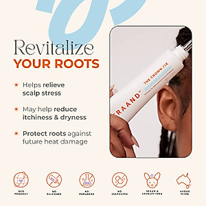 Straand Crown Fix Dry Scalp Serum - Hydrating Serum for Hair Repair & Itchy Scalp Relief - Prebiotic Formula Moisturizes -Vegan & Safe for Colored Hair (1.5 oz)