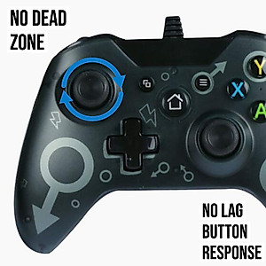 Chasdi Xbox one Wired Controller for All Xbox One Models, Series X S, and PC V2 (Blue)