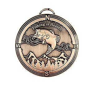 Memorial Wind Chimes Personalized Sympathy Gifts Bass Fishing in Memory of Love Ones in Heaven Custom Wind Chimes in Memory of Loved One by Weathered Raindrop