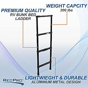 RecPro RV Telescoping Bunk Ladder 52" | Mounting Brackets Included | Made in USA