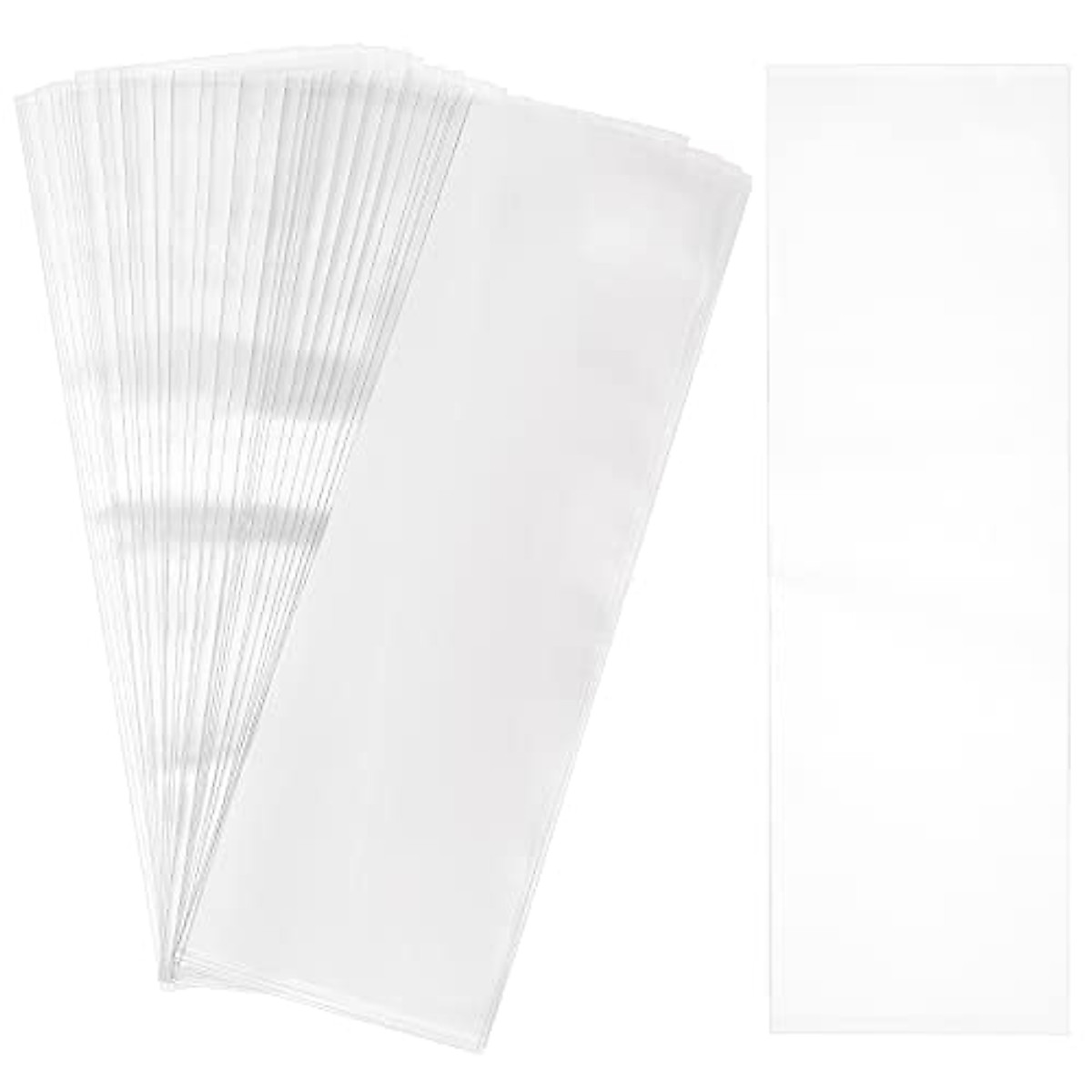 PH PandaHall 3x9 Cellophane Treat Bags, 200pcsTreat Bags Clear Heat Seal Cello Bags Long Candy Gift Treat Bags Pretzel Bags for Cookies Candies Small Homemade Arts Party Favor Gifts Bags