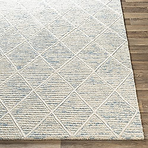 Mark&Day Area Rugs, 9x12 Miette Modern Ice Blue Area Rug, Blue Cream Carpet for Living Room, Bedroom or Kitchen (9' x 12')