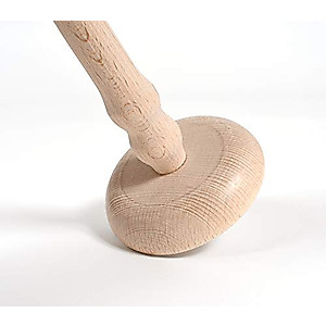 TickiT - 73911 Wooden Ring Stand Base - Heuristic Play - Loose Parts Montessori-Style Toy - Natural Toddler Toys