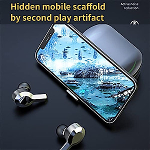 Onlyliua Wireless Bluetooth Headphones, Hi-Fi TWS-Headphones, Digital Display, HiFi Stereo Sound & Noise Reduction HD Sound Quality, Mobile Phone Holder Function, for Sport, Gaming, Music