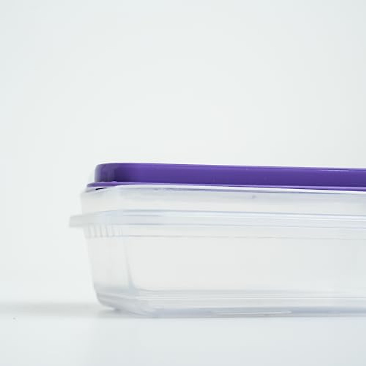 Unica Food Storage Container, with Airtight Lid, Nestable Rectangle Meal Prep Container, BPA-Free, Microwave, and Freezer Safe, Set of 4, 28 oz, 5.56x5.56x3.13 in