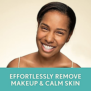 Aveeno Calm + Restore Nourishing Makeup Remover Face Wipes, 100% Plant-Based Cloth, Fragrance-Free Facial Towelettes with Oat Extract & Calming Feverfew, Hypoallergenic, 25 ct