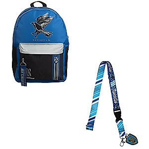 Bioworld Harry Potter Ravenclaw 16" Laptop Backpack & Lanyard Combo Set