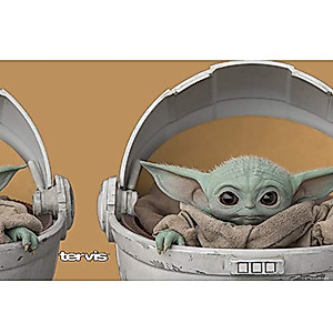 Tervis Star Wars - The Mandalorian Child Stare Triple Walled Insulated Tumbler Travel Cup Keeps Drinks Cold & Hot, 30oz Legacy, Stainless Steel