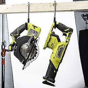 Evenu Rafter Hanger Hook, Large Heavy Duty Holder for Hanging Over Wall or Ceiling Rack, No Screw, Adhesive, Suction or Drilling Needed, Grey