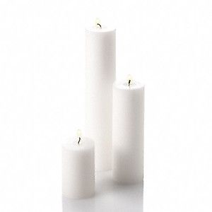 Richland® Pillar Candles White Set of 30