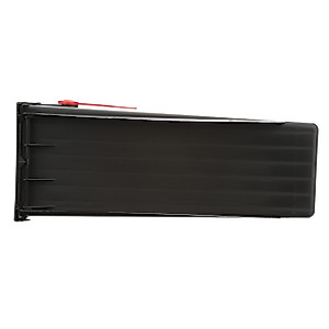 Architectural Mailboxes Parsons Medium Capacity, Plastic Post Mount Mailbox, Black