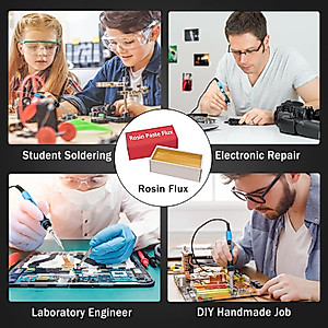 Soldering Iron Kit, 80W 110V Fast Heat up in 10s LCD Digital Adjustable Temperature Soldering Gun Thermostatic Soldering Kit for Electronic