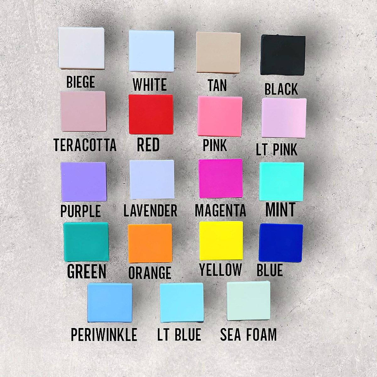 Personalized Flower Tumbler Nameplate for 40 oz / 30 oz Stanley Quencher lid - Raised Lettering -