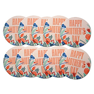 Novel Merk Mother’s Day Refrigerator Magnets, Small Circle Flowers in Bloom Design for Fridge, Gifts, Decor, & Party Favors (10 Pack)