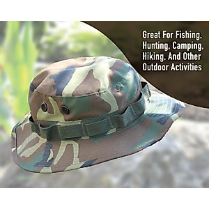 Rothco Camo Boonie Hat - Ultimate Sun Defense for Outdoor Adventures - Red Camo – 7