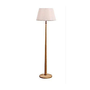 AVEO Floor lamp Solid Wood Floor Lamp Simple Modern Bedroom Bedside Lamp Standing Light Living Room Study Reading Lamp Floor Light Floor Light (Color : B, Size : Remote Control switches)