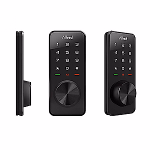 Alfred Touchscreen Keypad Pin + Bluetooth + Key Entry (DB1-A-BL) Smart Door Lock