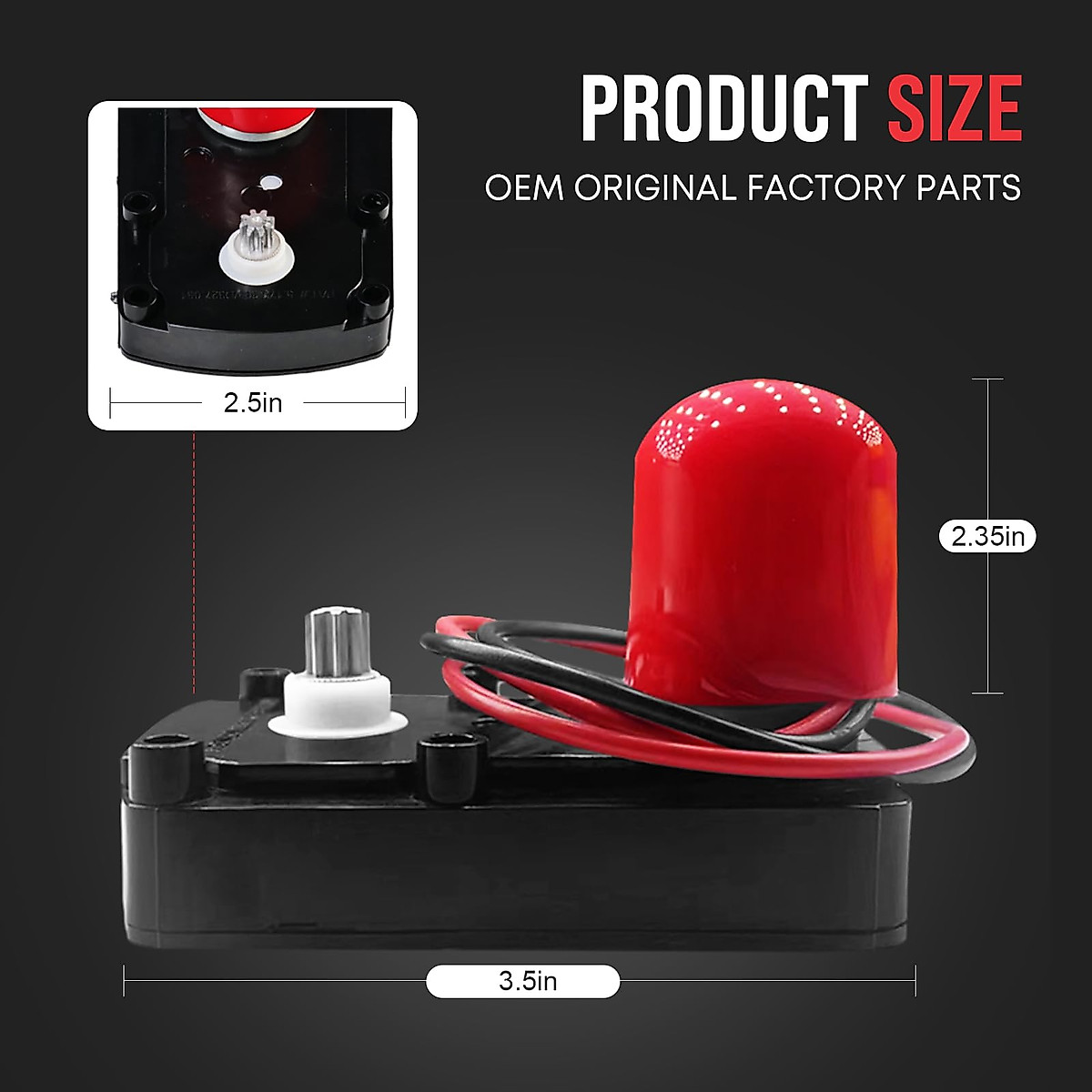 7384691 7286039 Water Softener Motor and Cam Gears for High Flow 1" systems, Cam Gears Part Number 7283489, Original OEM Part with Screws