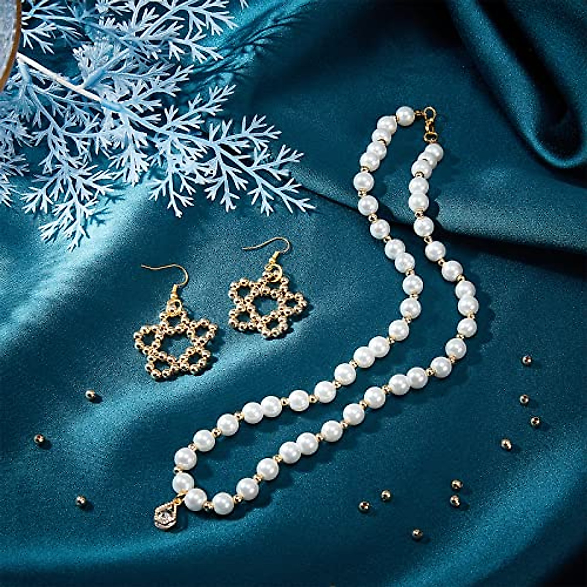 NBEADS About 1000 Pcs Real 18K Gold Plated Solid Brass Beads, 4mm Metal Spacer Beads, Golden Beads for Bracelet Necklace Earring Jewelry Making, 1.2mm Hole