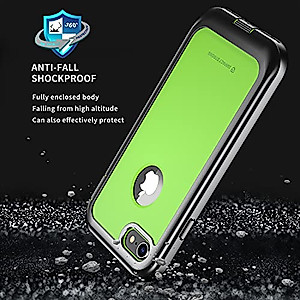 ImpactStrong iPhone 7/8 Case, Ultra Protective Case with Built-in Clear Screen Protector Full Body Cover for iPhone 7 2016 /iPhone 8 2017 (Lime Green)