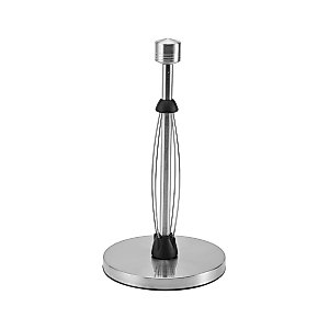 Kamenstein Perfect Tear Low Profile Stainless Steel Countertop Paper Towel Holder, One Handed Pull, No Unraveling, Weighted Base to Prevent Tipping, 13 Inch