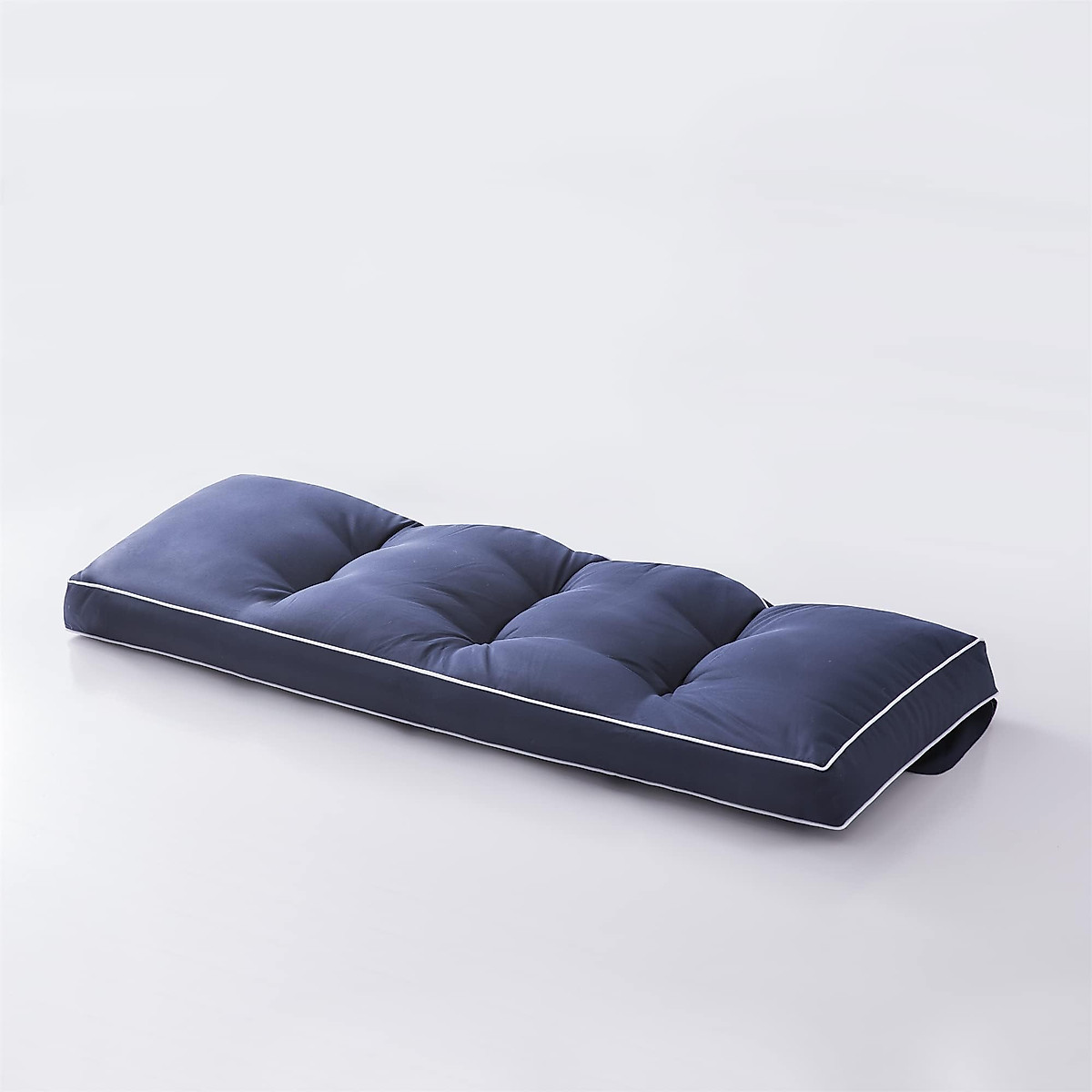 Maphissus 3 Seat 57 Inches Outdoor Porch Swing Cushions,Water-Resistant Tufted Patio Swing Replacement Cushions