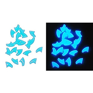 Purrdy Paws 40-Pack Soft Nail Caps for Cat Claws Blue Glow-in-The-Dark (Large)