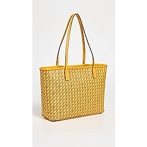Tory Burch Women's Ever-Ready Small Tote, Sunset Glow, Yellow, Print, One Size