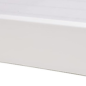 Amazon Basics Box Spring Cover - Alternative to Bed Skirt, Elastic Polyester Fabric Wrap Around Band 4 Sides - King/Cal King, Cream