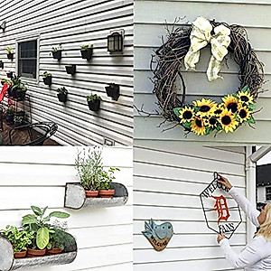 No-Hole Needed Vinyl Siding Hooks Hangers for Hanging 8 Pack, Heavy Duty Light Mailbox Planter Hanger 8 Pack