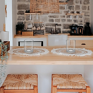 RÉΑLWÁY 12 Oz Plastic Whiskey Glasses Set of 6, Unbreakable Old Fashioned Glass, Clear Plastic Cocktail Glasses, Plastic Tumblers Reusable Plastic Cups for Bourbon Juice,Dishwasher-safe, BPA-free