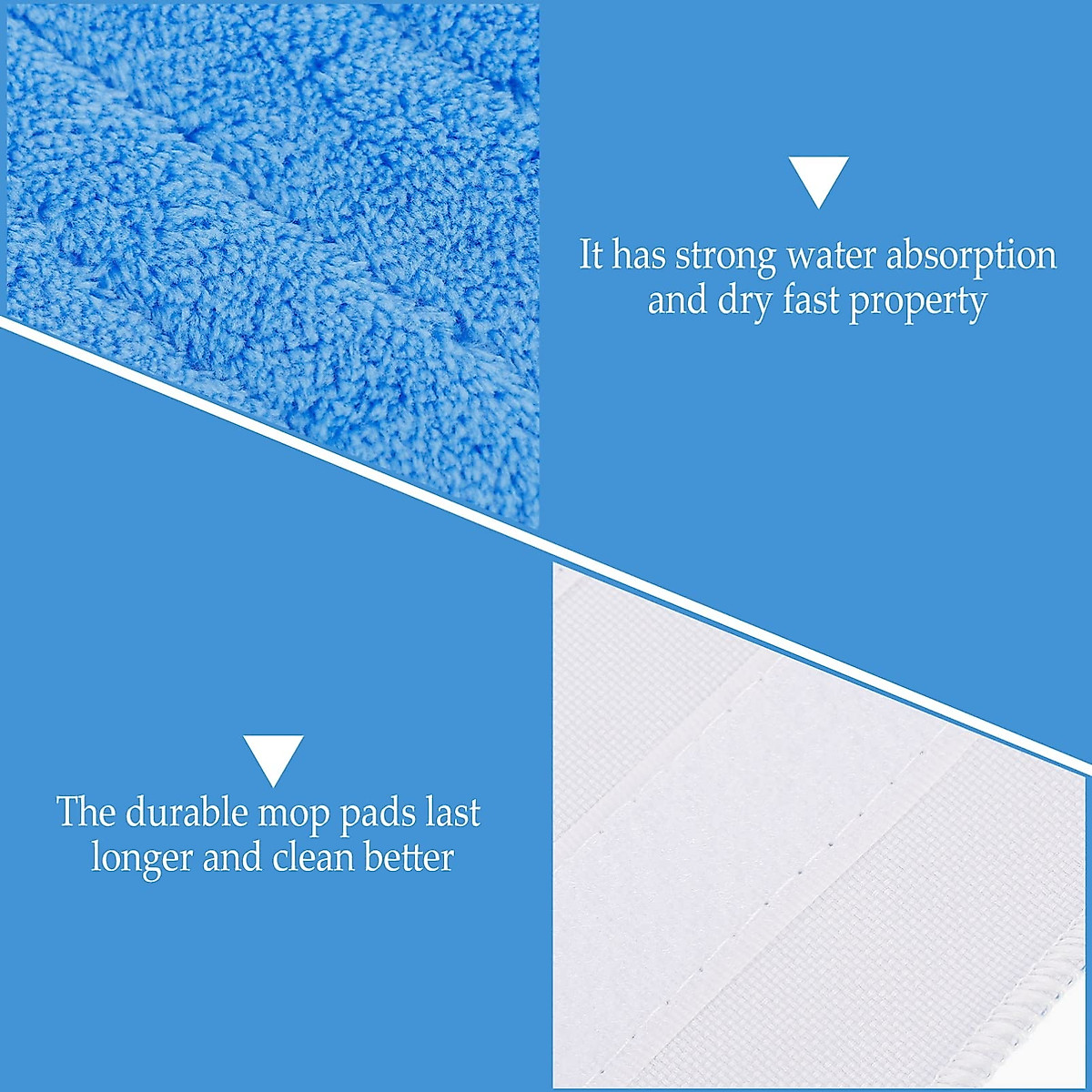 Baluue 4pcs Mop Cloth Mop Pads Replacement Mop Head Floor Cleaner Mop Cleaning Mop Sweeper Replacement Head Mop Replacement Head Replacement Mop Pad Accessory Mop Accessory Replaceable