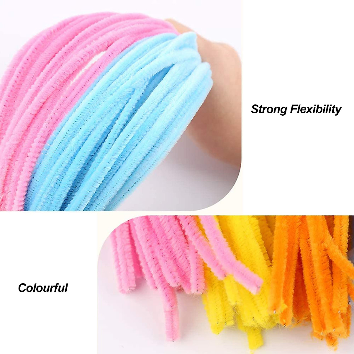 Pipe Cleaners- 400pcs Chenille Stems Pipe Cleaners Craft Supplies for DIY Art Craft Decorations Arts and Crafts for Kids, Crafts, Craft Supplies, Art Supplies (Green)